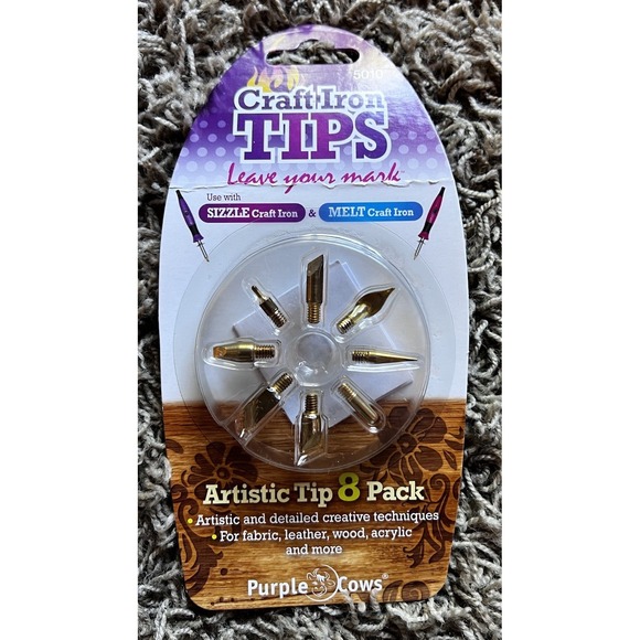 Office | Purple Cows Sizzle Craft Iron Melt Craft Iron Artistic Tip 8 ...